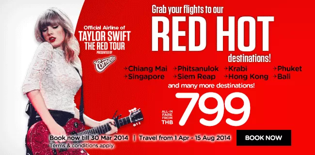 AirAsia Thailand Red Hot Promotion - HolidayGoGoGo
